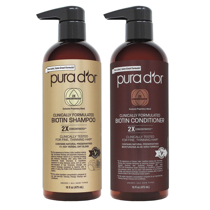 Clinically Formulated Biotin Shampoo 16oz – PURA D'OR