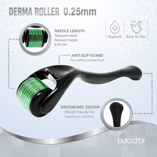 25% Vitamin C Serum with Derma Roller - Pura D'or – PURA D'OR